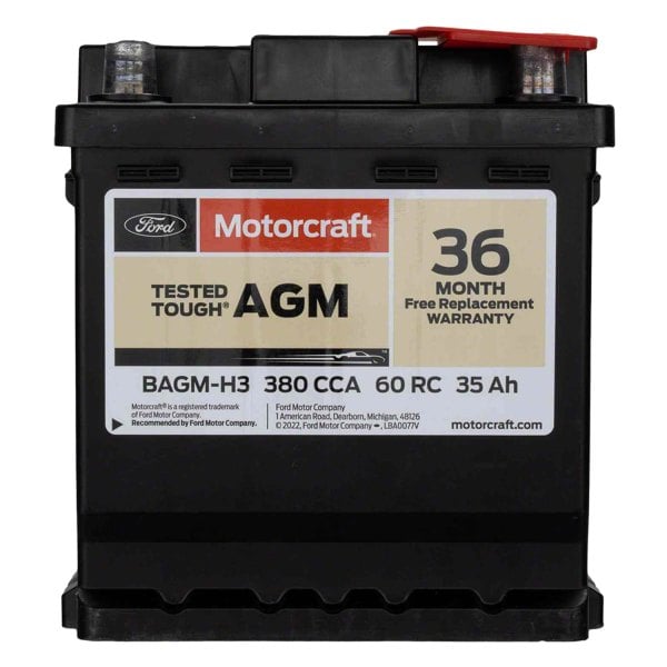 Motorcraft® BAGMH3 - Tested Tough™ Max AGM Battery