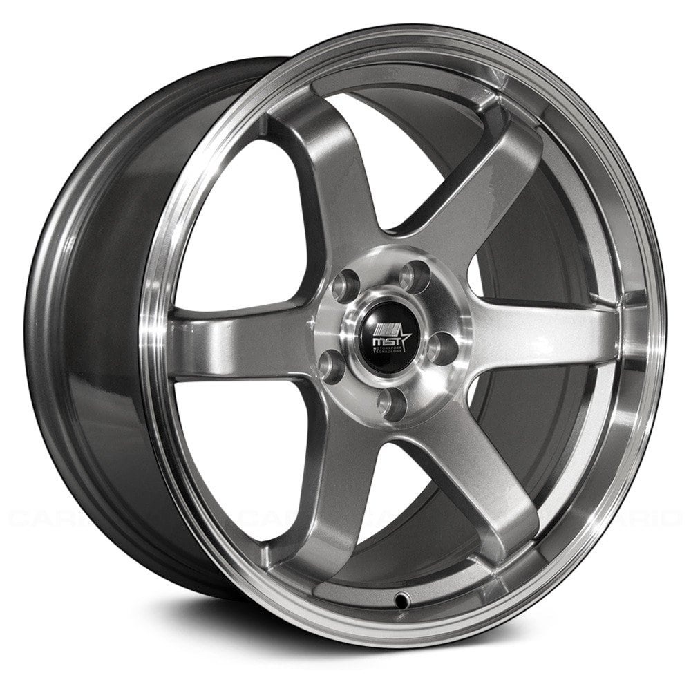 MST® MT01 Wheels - Gunmetal with Machined Lip Rims