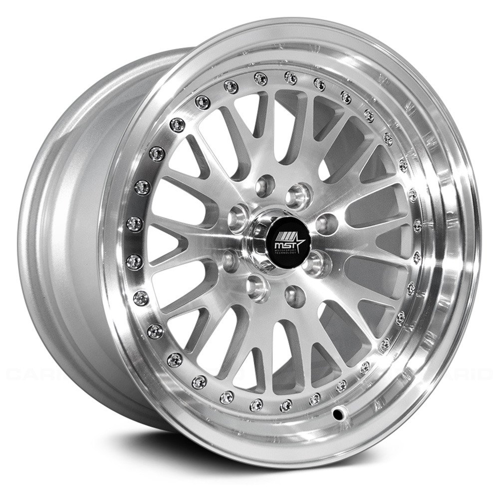 MST® MT10 Wheels - Silver with Machined Face Rims