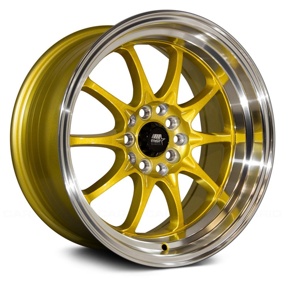 MST® MT11 Wheels - Gold with Machined Lip Rims
