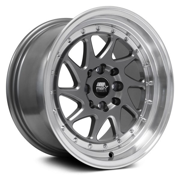 MST® MT28 Wheels - Gunmetal with Machined Lip Rims