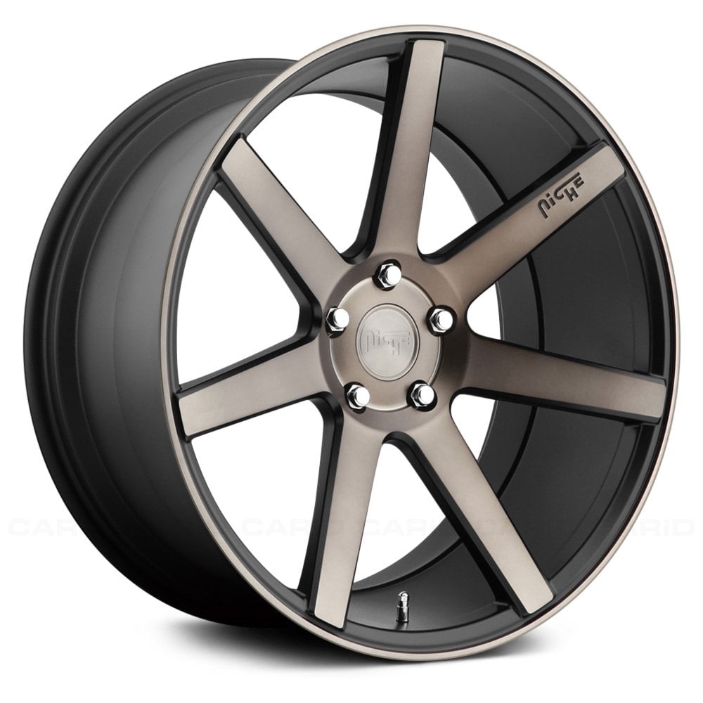 NICHE® M150 VERONA Wheels - Black with Machined Face and Double Dark ...