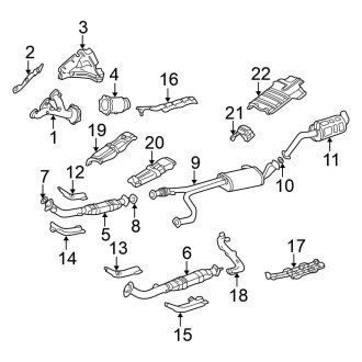 1998 Nissan Pathfinder OEM Exhaust Parts - Systems, Tips | CARiD