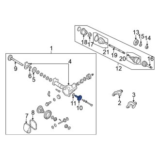 Nissan Pathfinder Driveshaft Yokes | Slip, Flange, Pinion Yokes — CARiD.com