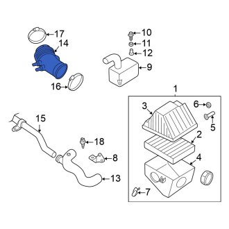 Nissan Frontier OEM Air Intake Parts | Filters, Manifolds — CARiD.com