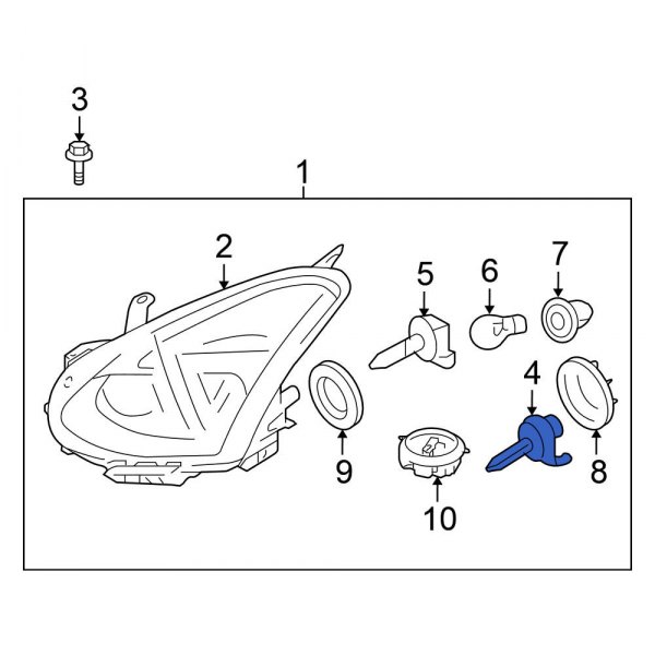 Nissan OE 262979B90A - Front Headlight Bulb