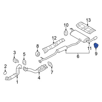 Nissan Sentra OEM Exhaust Parts | Systems, Tips, Pipes — CARiD.com