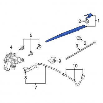 Nissan Juke OEM Wiper Blade & Washer Parts | Motors, Arms — CARiD.com