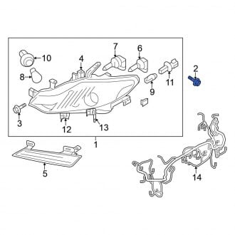 Nissan Headlight Components | Brackets, Adapters, Retainers — CARiD.com