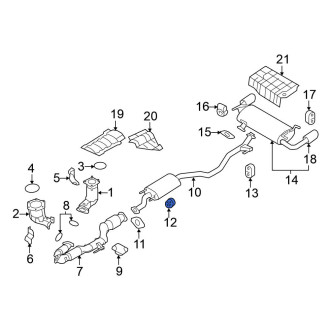 Nissan Murano OEM Exhaust Parts | Systems, Tips, Pipes — CARiD.com