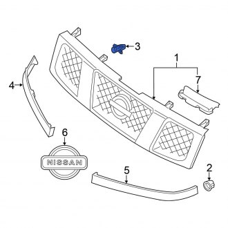 Nissan Grille Brackets & Hardware - Clips, Brackets | CARiD