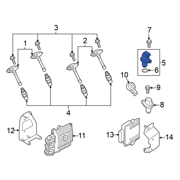 Nissan OE 237311CA1B - Engine Camshaft Position Sensor