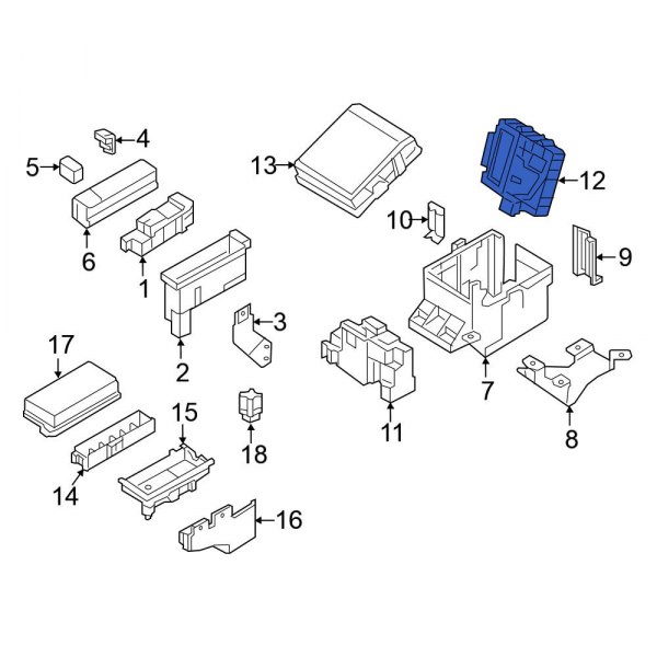 Nissan OE 284B6EZ20A - Vehicle Power Control Module