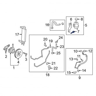 Nissan Titan Power Steering Reservoirs - Caps, Seals | CARiD