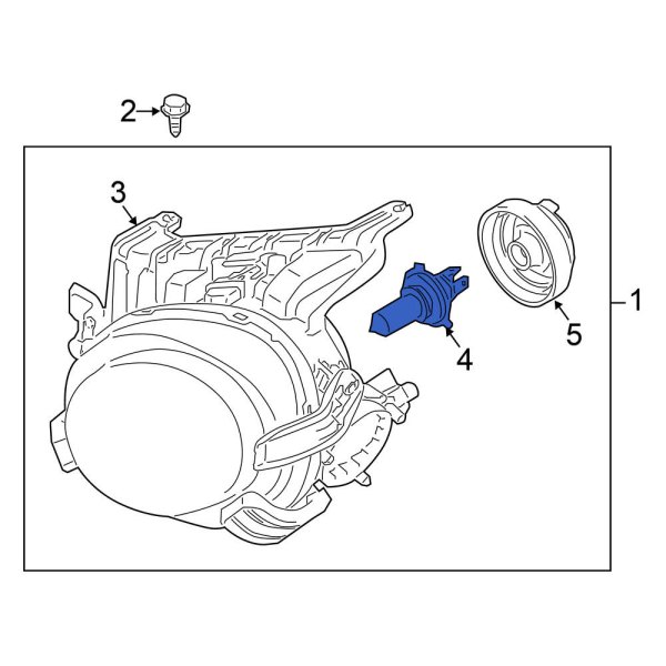 Nissan OE 262958990B - Front Headlight Bulb