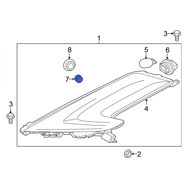 Nissan OE 262618990E - Front Side Marker Light Bulb