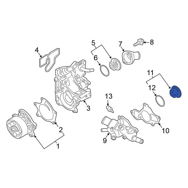 Nissan OE 212306N20A - Engine Coolant Thermostat