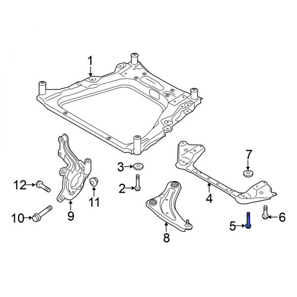 Nissan OE 544591KA0A - Front Engine Cradle Bolt