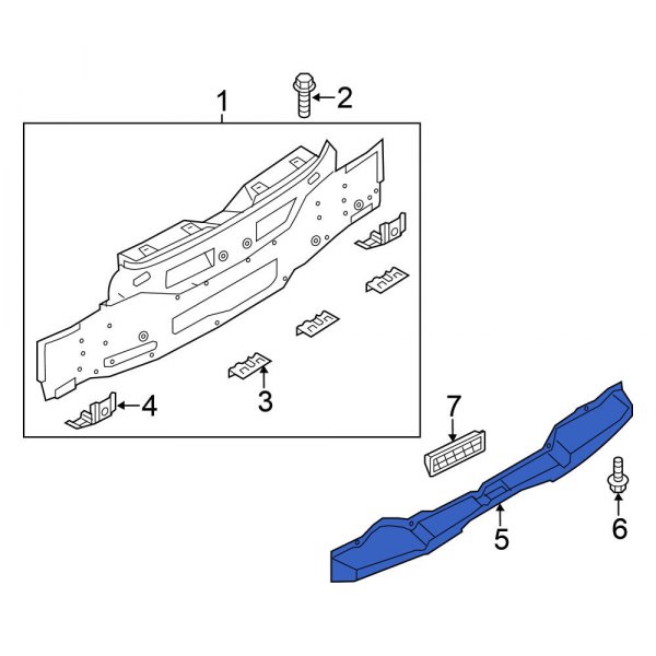 Nissan OE 791221KA0A - Rear Outer Rear Body Reinforcement