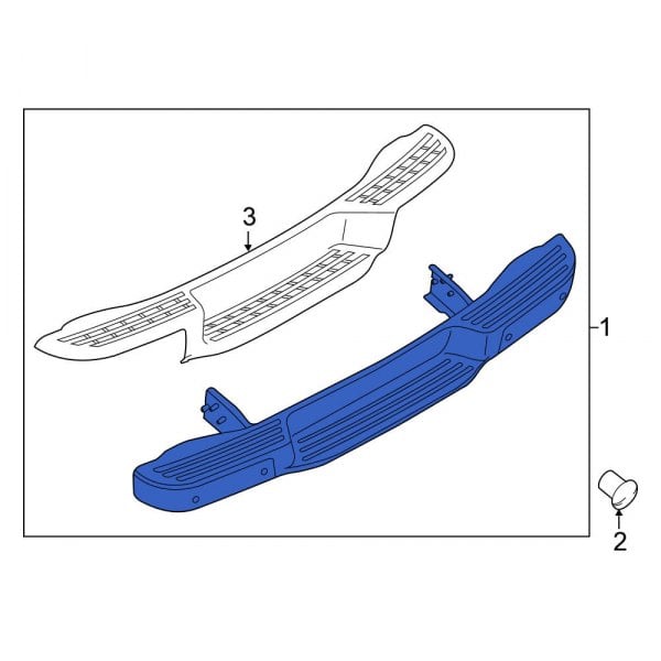 Nissan OE 850109JE0A - Rear Bumper Face Bar
