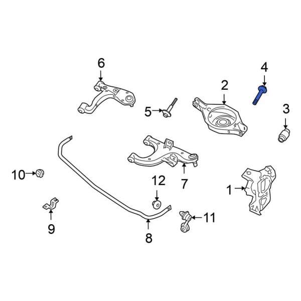 Nissan OE 545807S000 - Rear Lower Suspension Control Arm Bolt