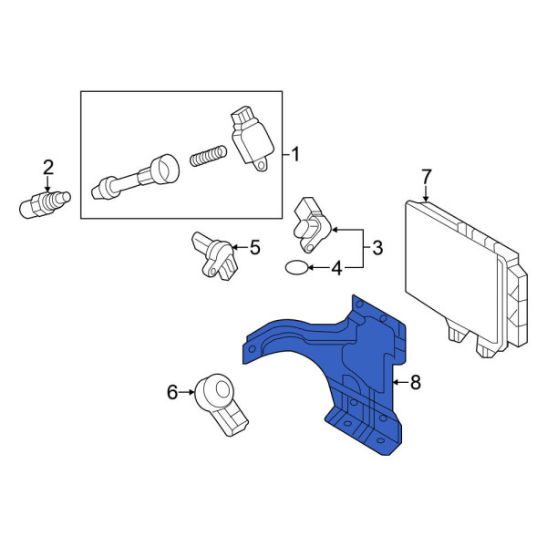 Nissan OE 237145ZP1A - Engine Control Module (ECM) Bracket