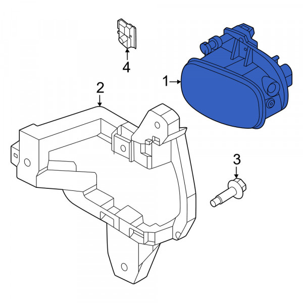 Nissan OE 261558990D - Front Left Fog Light