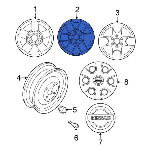 Nissan OE 40300EA000 - Wheel