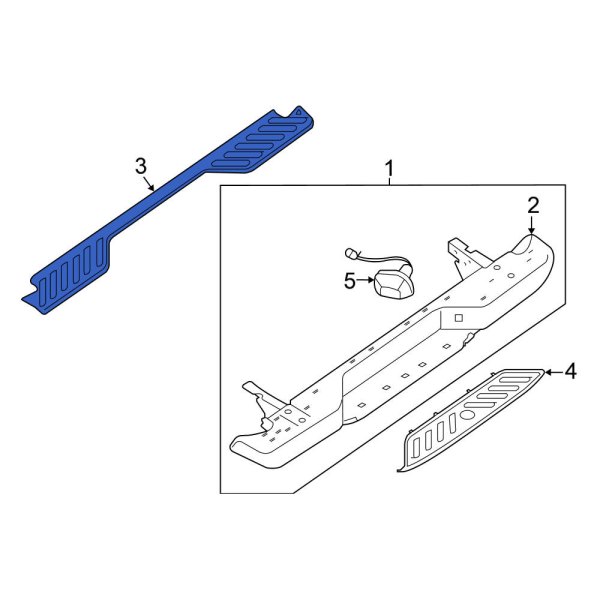 Nissan OE 85064EA600 - Rear Upper Bumper Step Pad