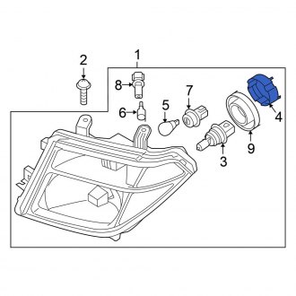 Nissan Murano Headlight Components | Brackets, Adapters — CARiD.com