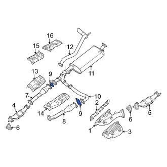 Nissan Sentra OEM Exhaust Parts | Systems, Tips, Pipes — CARiD.com
