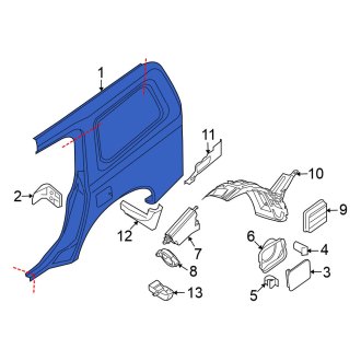 Nissan Pathfinder OEM Quarter Panels & Parts - Rear & Front | CARiD