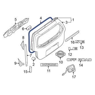 Nissan Pathfinder Trunk & Tailgate Seals — CARID.com