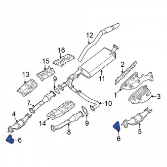 Nissan Maxima OEM Exhaust Parts | Systems, Tips, Pipes — CARiD.com