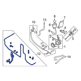 Nissan Frontier Power Steering Cooling - Coolers, Lines | CARiD