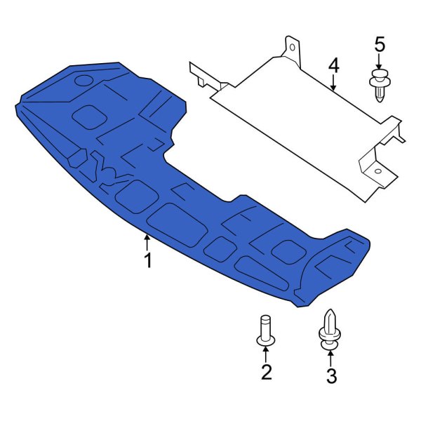 Nissan OE 758929NB0B - Front Radiator Support Splash Shield