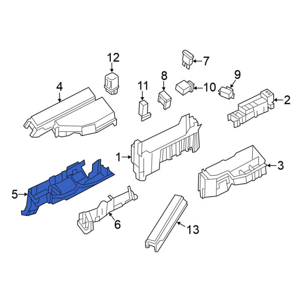 Nissan OE 243993JA0A - Lower Fuse and Relay Center Cover