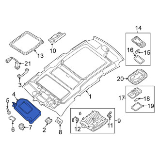 Nissan Car & Truck Replacement Sun Visors | CARiD