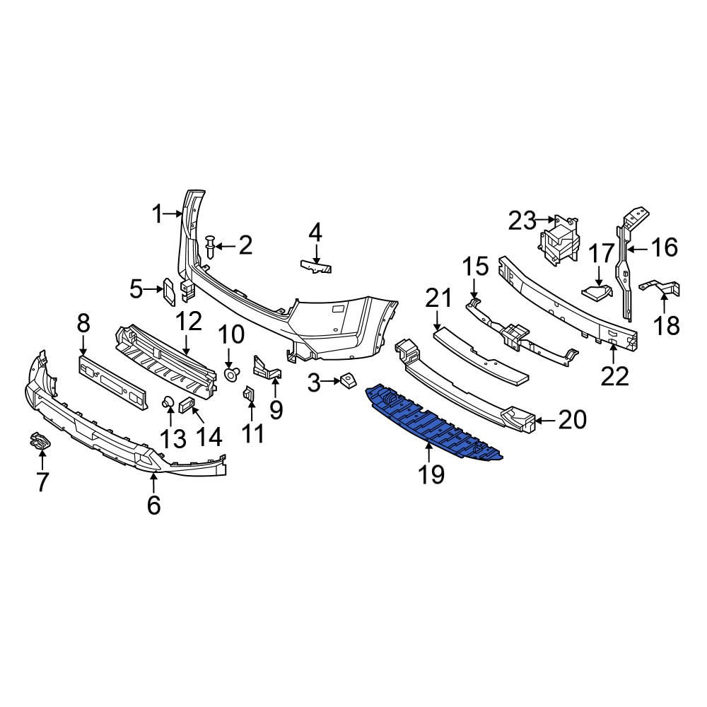 Nissan OE 626636TA0A - Front Lower Bumper Cover Bracket