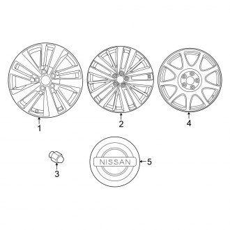 2022 Nissan Pathfinder Replacement Factory Wheels & Rims | CARiD