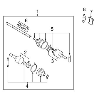 2010 Nissan Cube OEM Driveline & Axle Parts | Hubs — CARiD.com