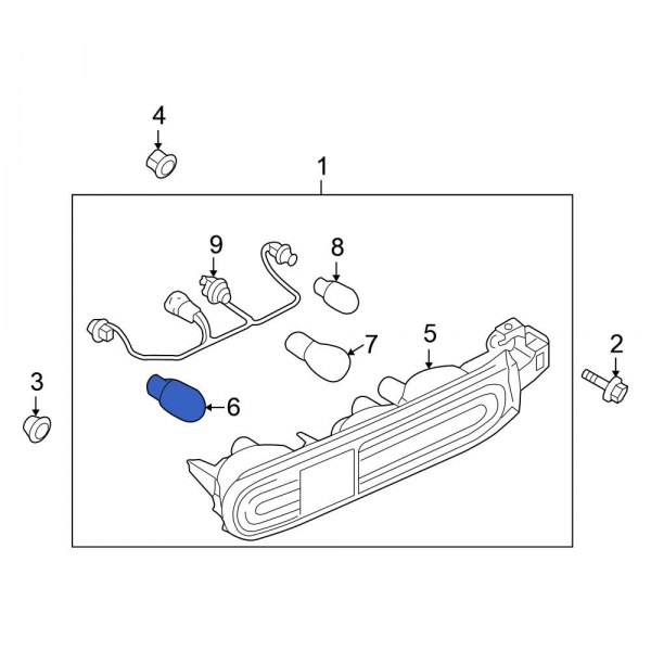 Nissan OE 2626189918 - Brake Light Bulb