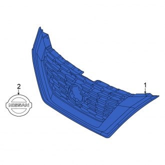 Nissan Rogue OEM Grilles - Factory Billet & Mesh Grilles | CARiD