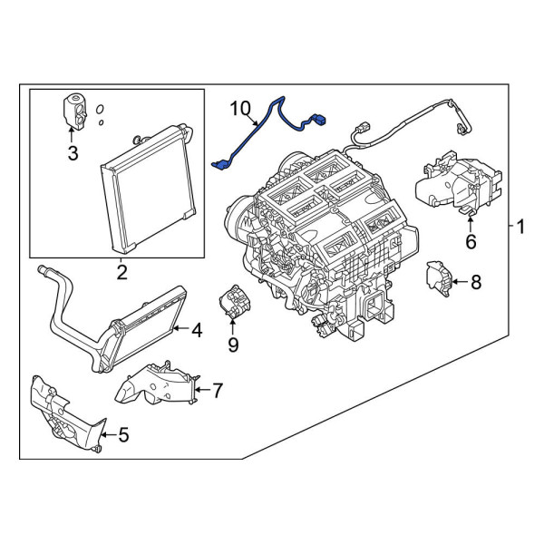 Nissan OE 277233SB0A - A/C Evaporator Temperature Sensor