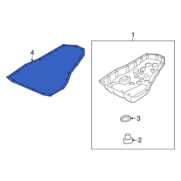 Nissan OE 31397X230A - Transmission Oil Pan Gasket