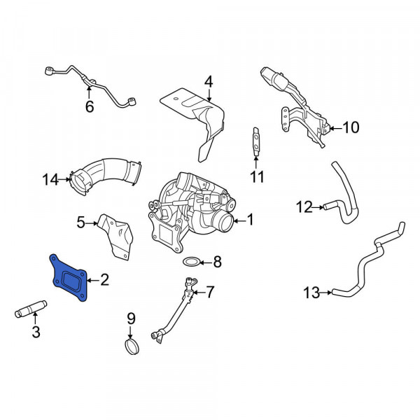 Nissan OE 144156RC0B - Turbocharger Gasket
