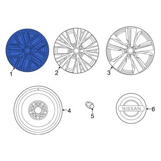 Nissan Rogue OEM Wheels - Original Steel & Alloy Wheels | CARiD