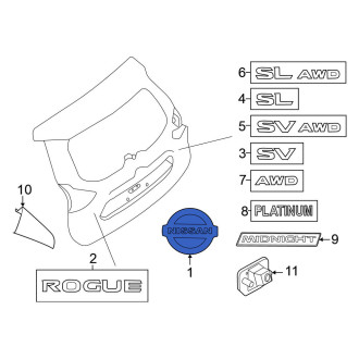 Nissan OE™ Emblems & Logos - CARiD.com