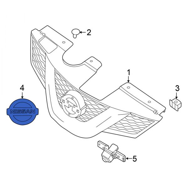 Nissan OE 628891JA0A - Front Grille Emblem