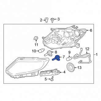 Nissan Rogue Sport Headlight Components | Brackets, Adapters — CARiD.com